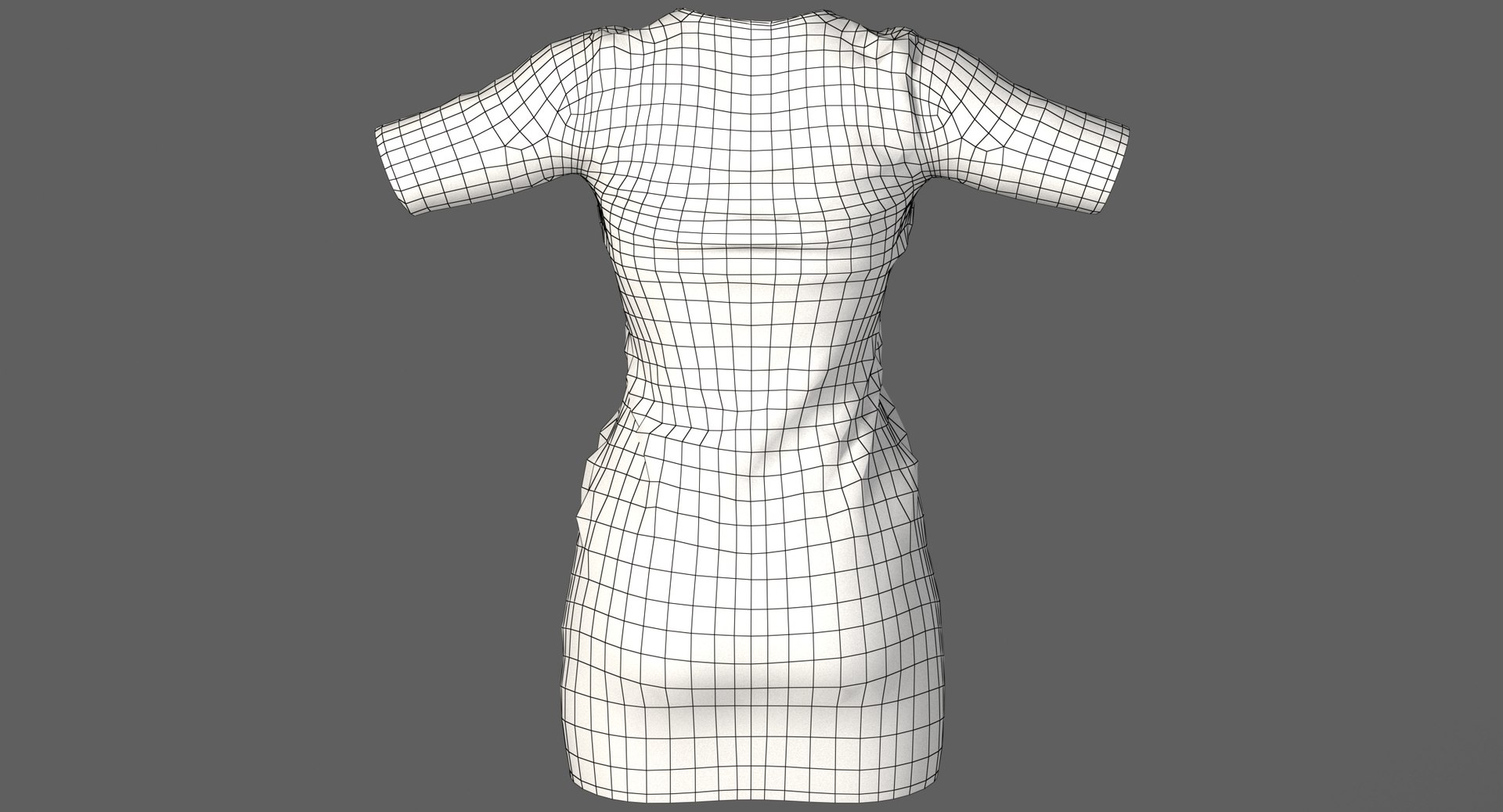 3D Short Lace Female Dress - TurboSquid 2054949