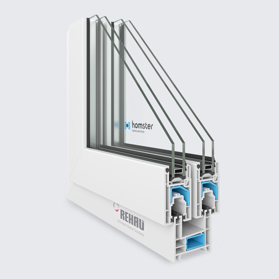 4 Window Profiles Rehau 3D Model - TurboSquid 1336683
