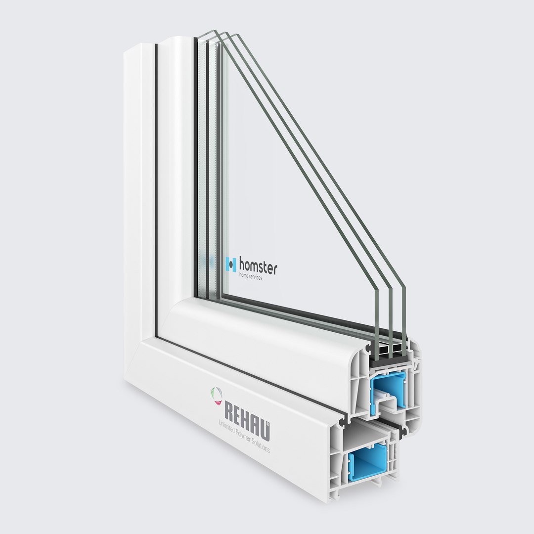 4 Window Profiles Rehau 3D Model - TurboSquid 1336683