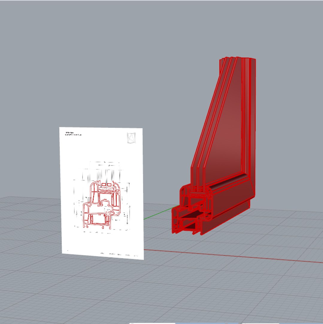 4 Window Profiles Rehau 3D Model - TurboSquid 1336683