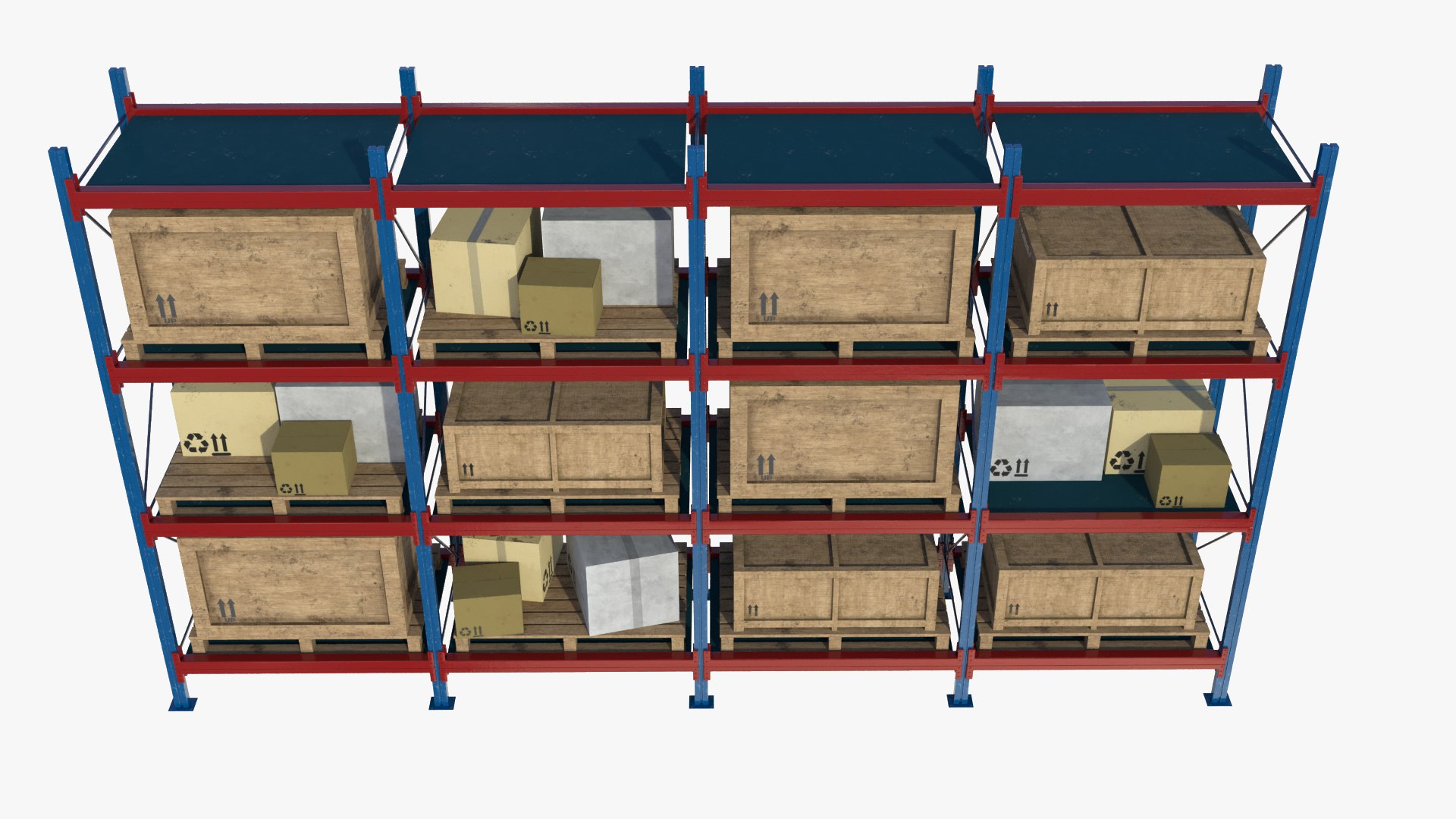 Warehouse Rack 3D - TurboSquid 2116325