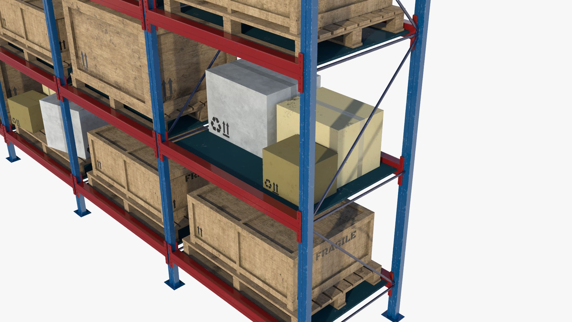 Warehouse Rack 3D - TurboSquid 2116325