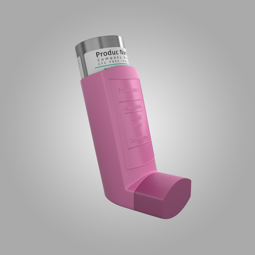 pack 4 asthma inhalers 3d max