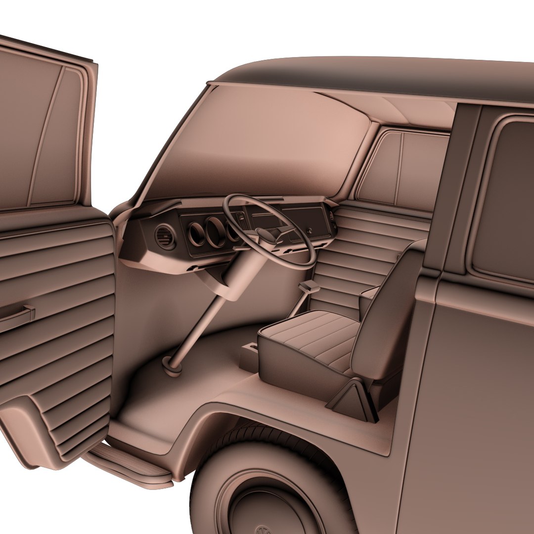 3dsmax Volkswagen Microbus 1979