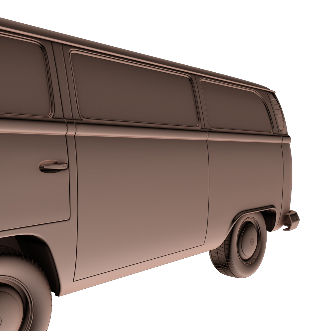 3dsmax volkswagen microbus 1979