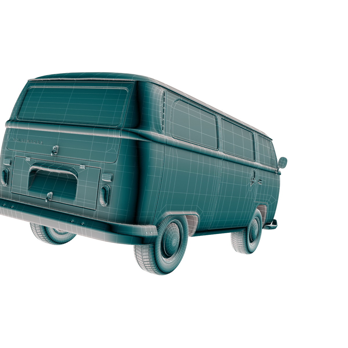 3dsmax volkswagen microbus 1979