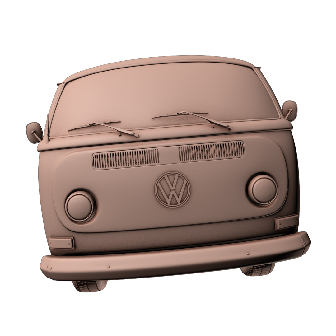 3dsmax volkswagen microbus 1979