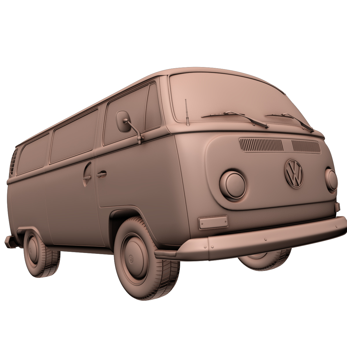 3dsmax volkswagen microbus 1979