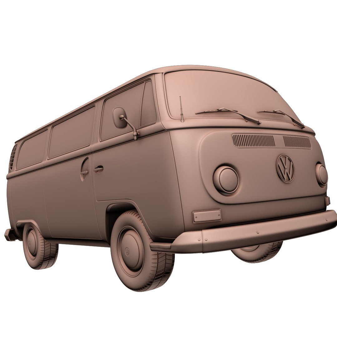 3dsmax Volkswagen Microbus 1979