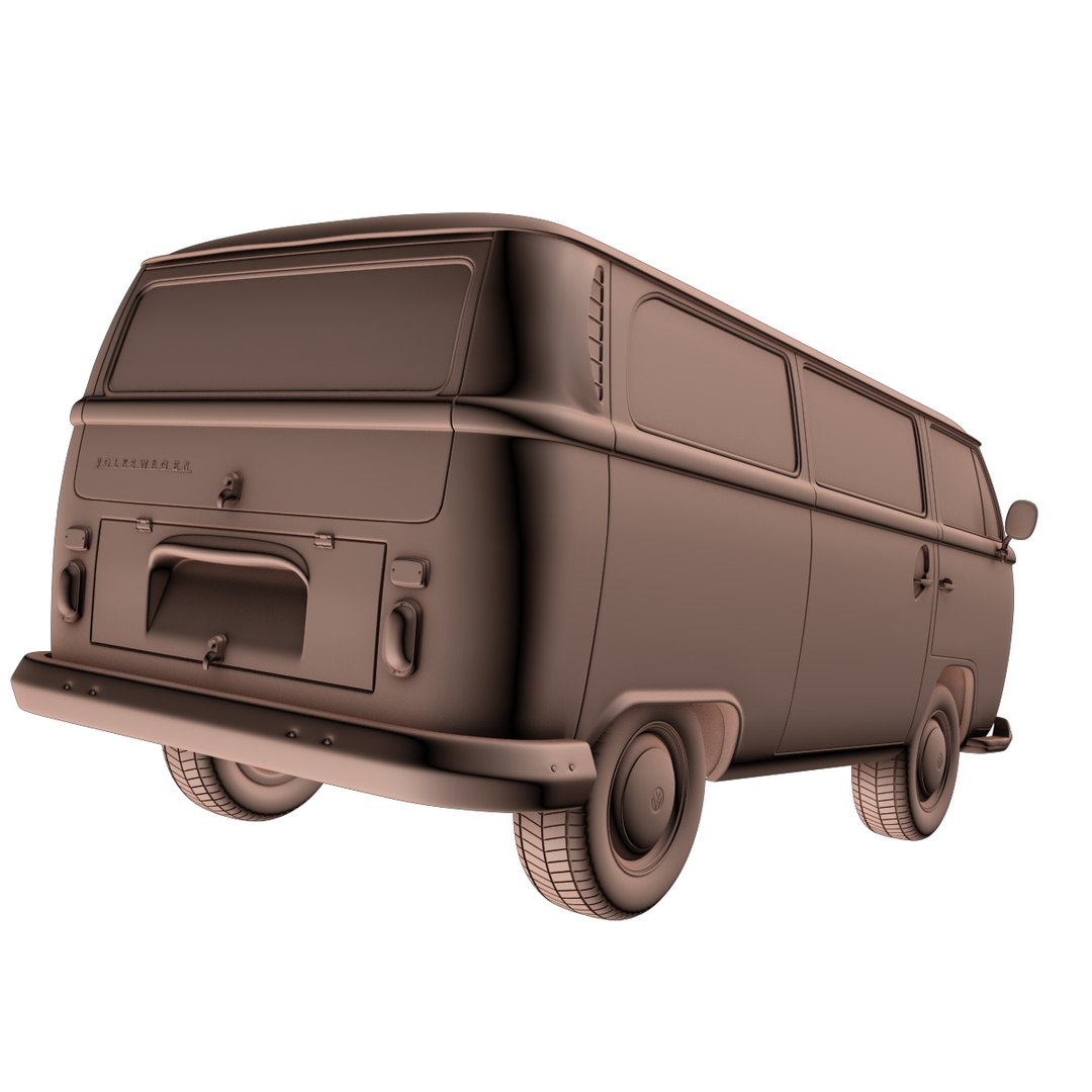 3dsmax Volkswagen Microbus 1979