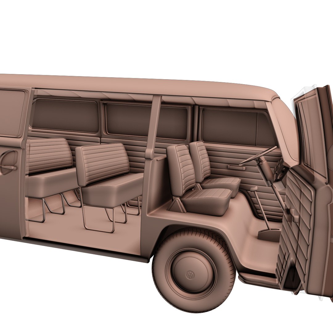 3dsmax Volkswagen Microbus 1979