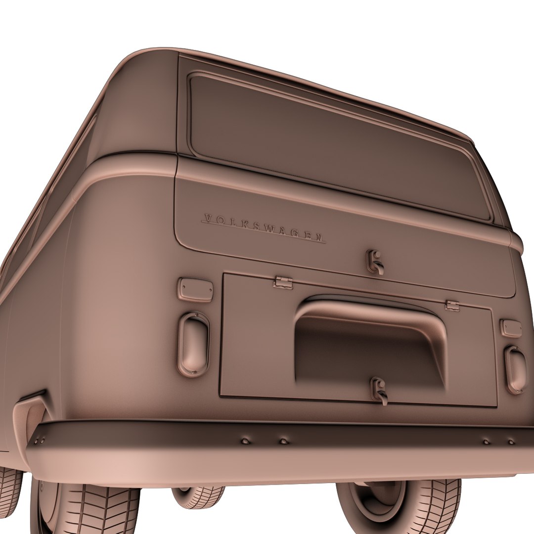 3dsmax Volkswagen Microbus 1979