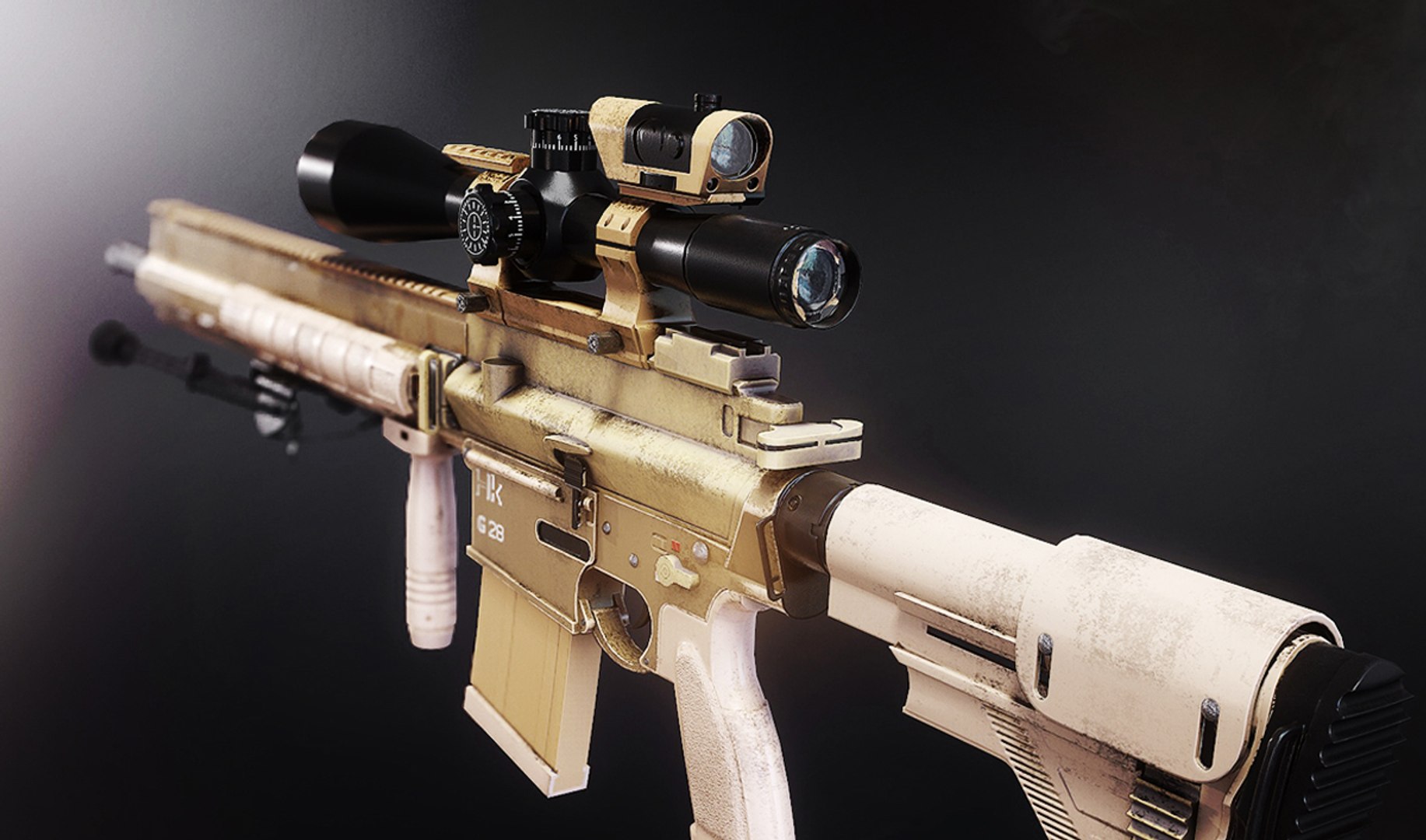 Ready hk g28 dmr 3D model - TurboSquid 1553741