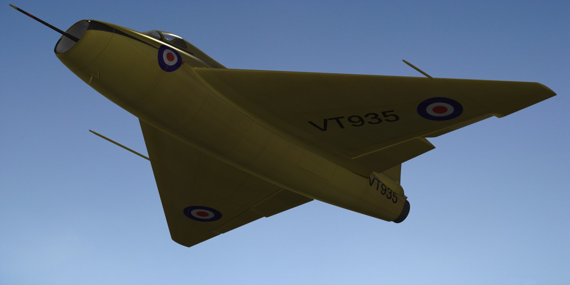 Boulton Paul P111 3d Obj