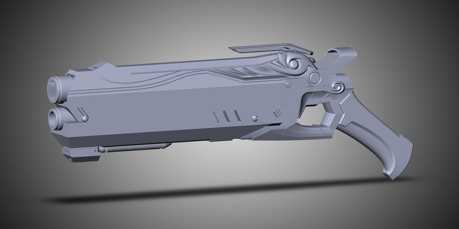 Printable Hellfire shotgun Reaper cosplay prop 3D 모델 - TurboSquid 1921474