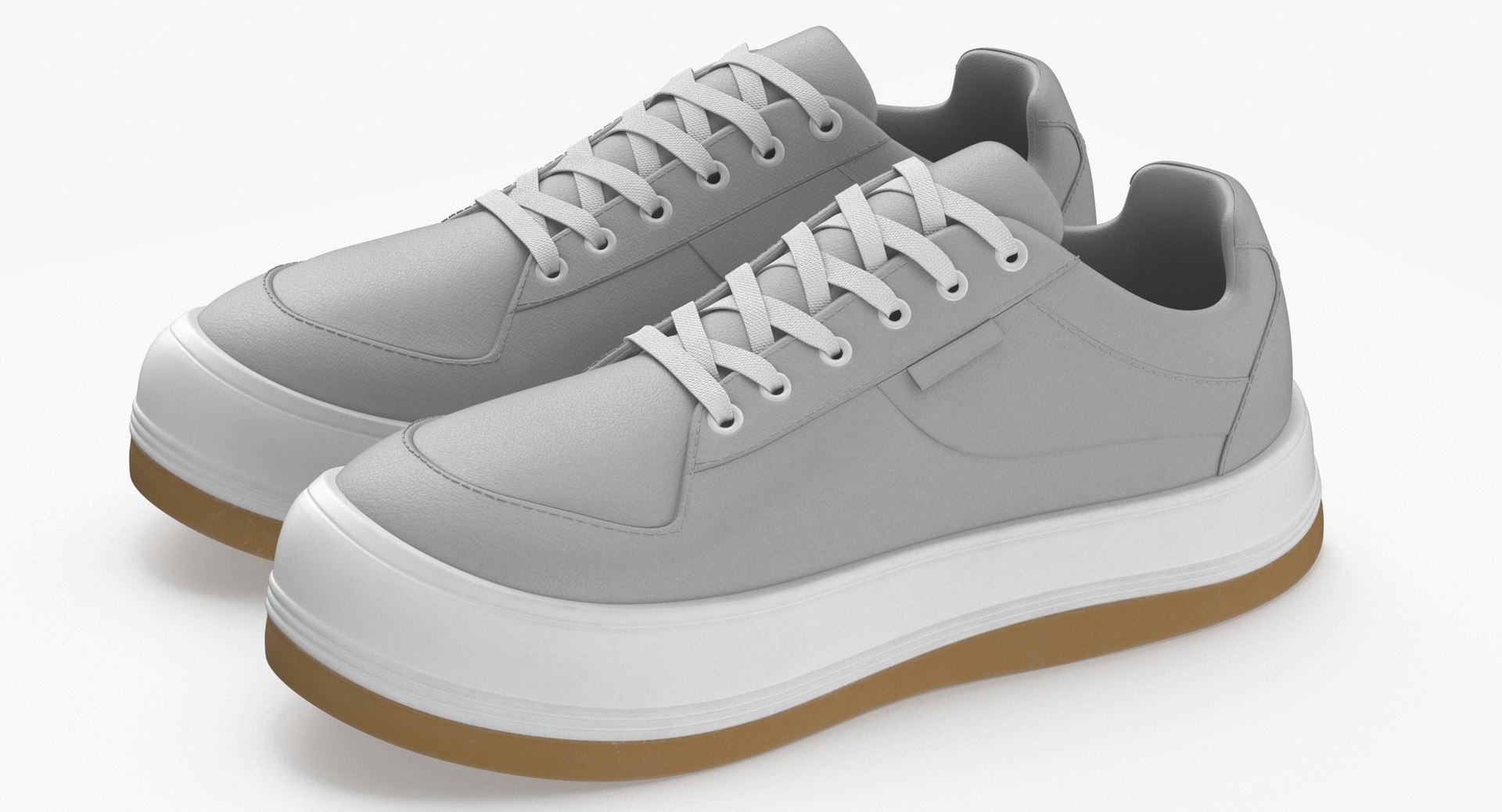 3D Prop Casual Shoes Type 02 White Gray and Black model - TurboSquid ...