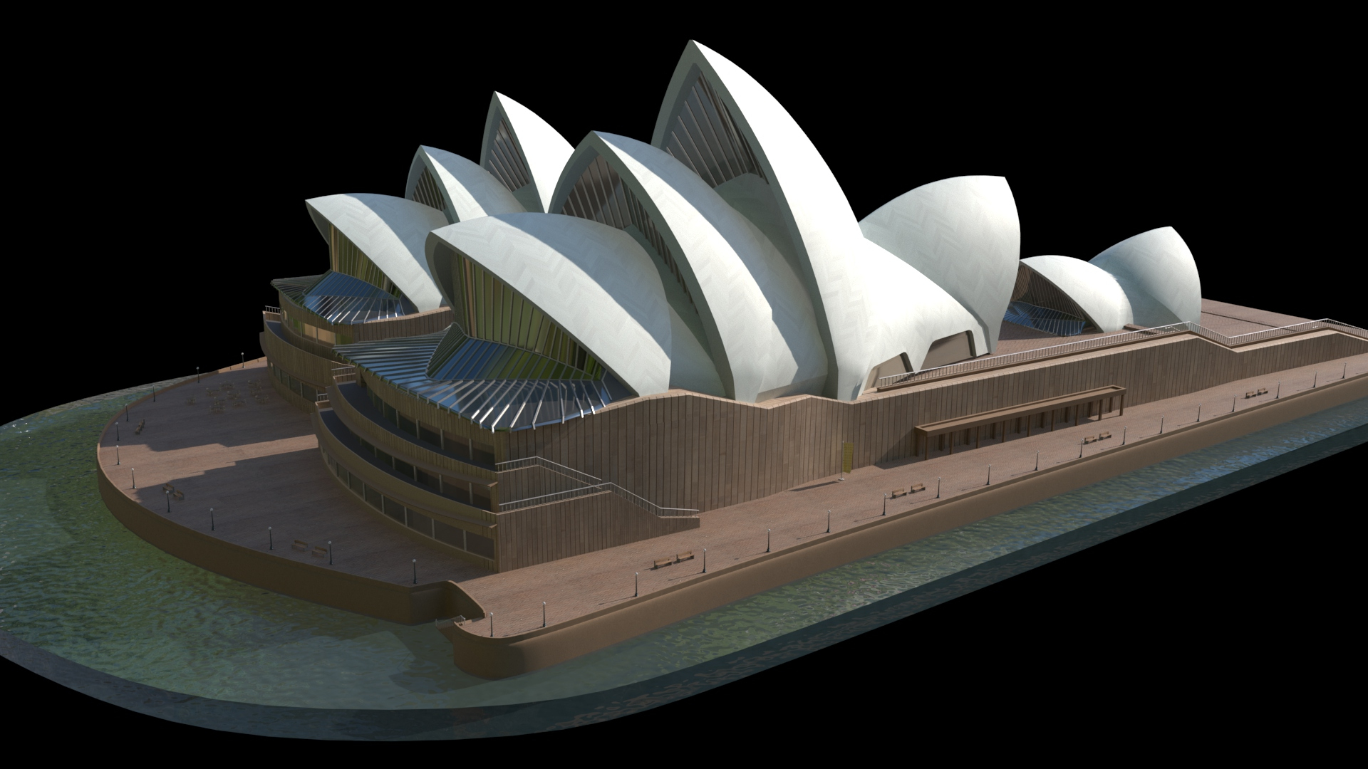 Sydney Opera Theatre 3D Model - TurboSquid 1890740
