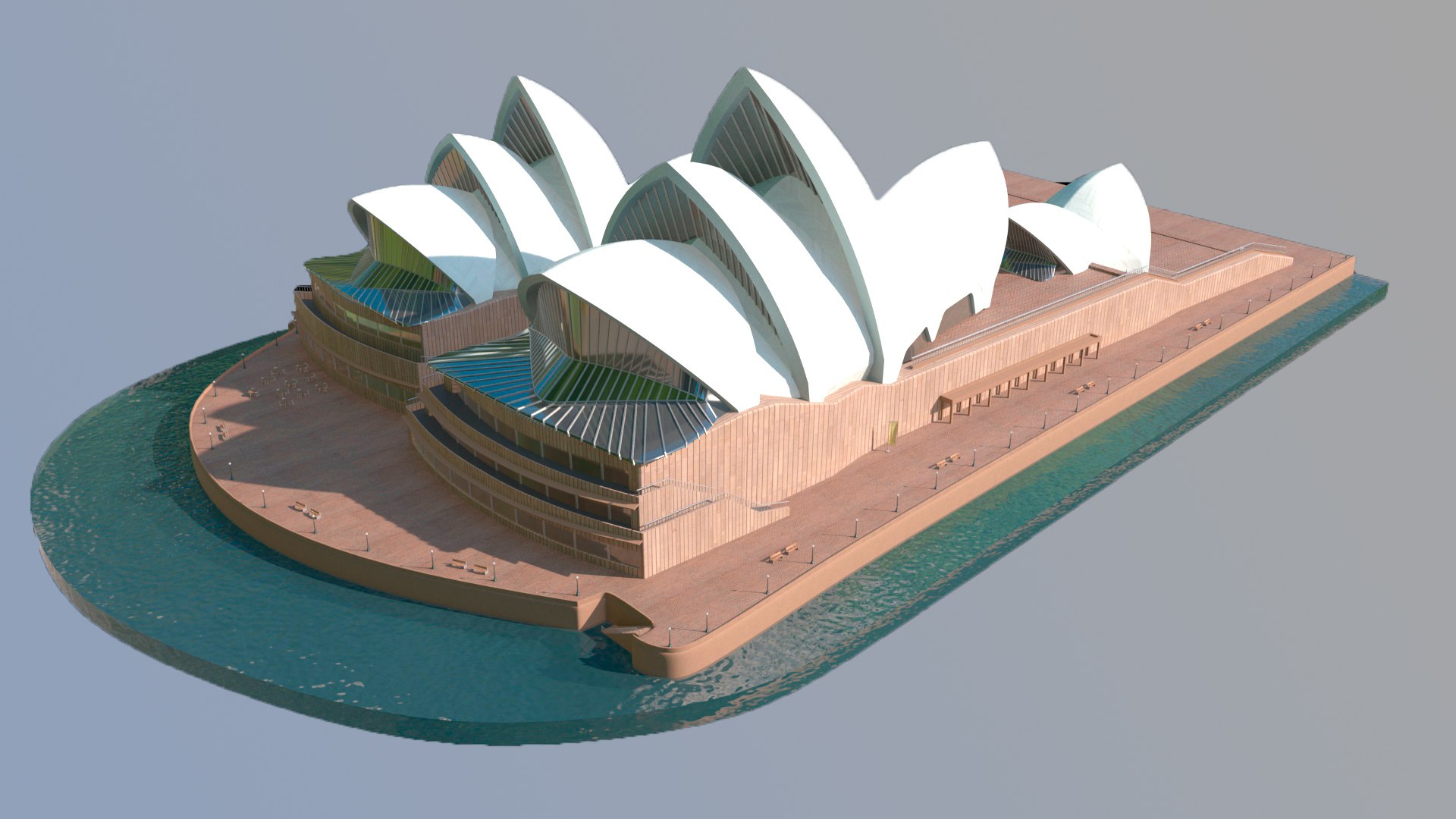 Sydney Opera Theatre 3D Model - TurboSquid 1890740