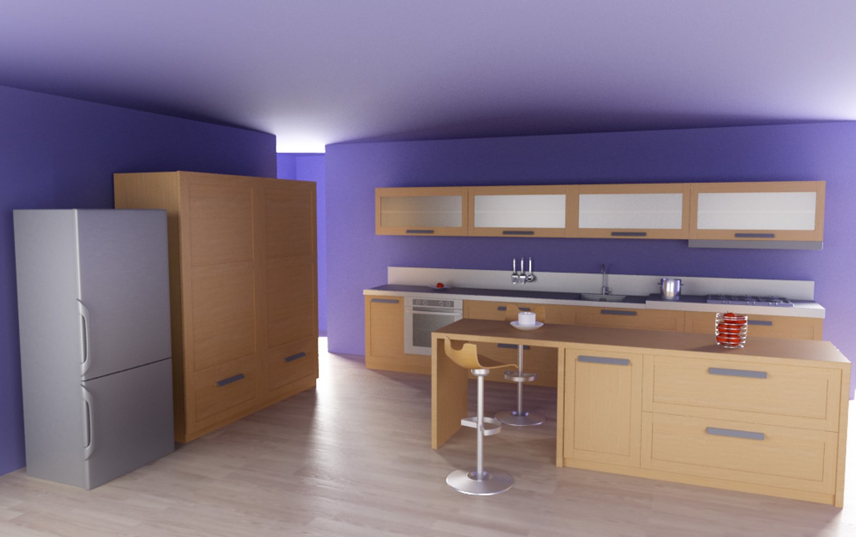 3d Kitchen Set 03