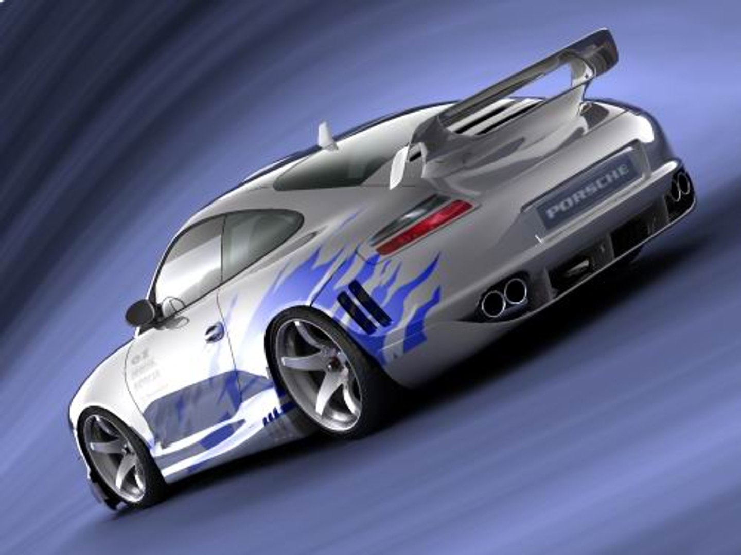 porsche 911 s tuning 3d model
