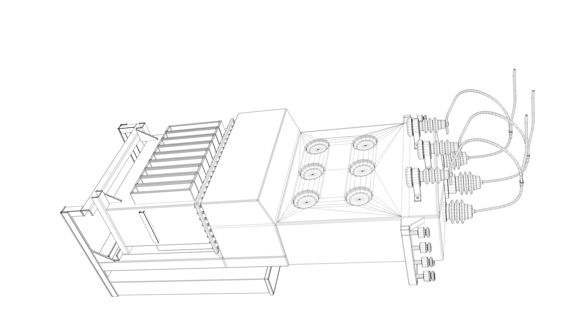 3D High Voltage Transformer Model - TurboSquid 2332475