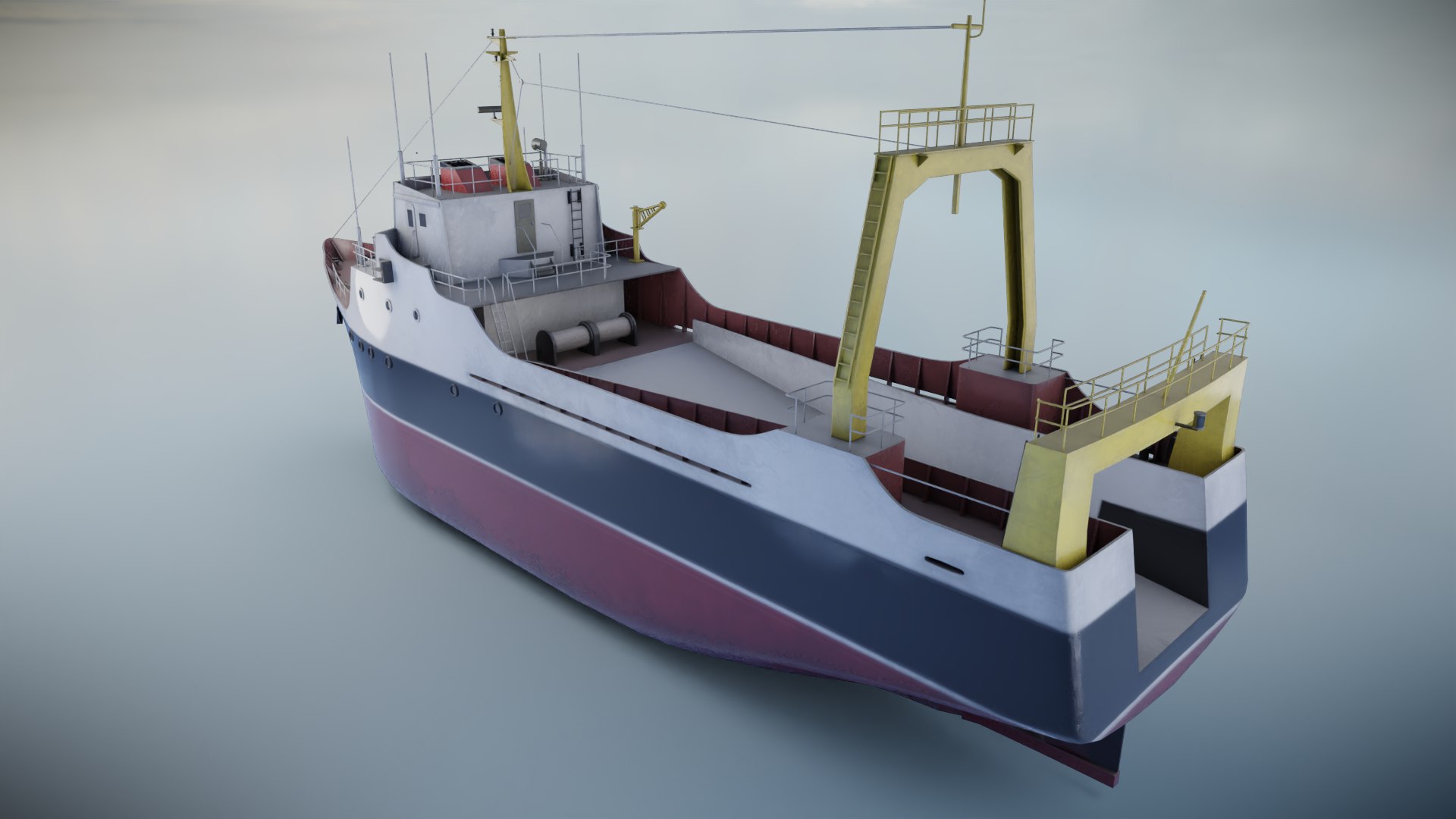 3D Fishing Vessel Model - TurboSquid 2084901