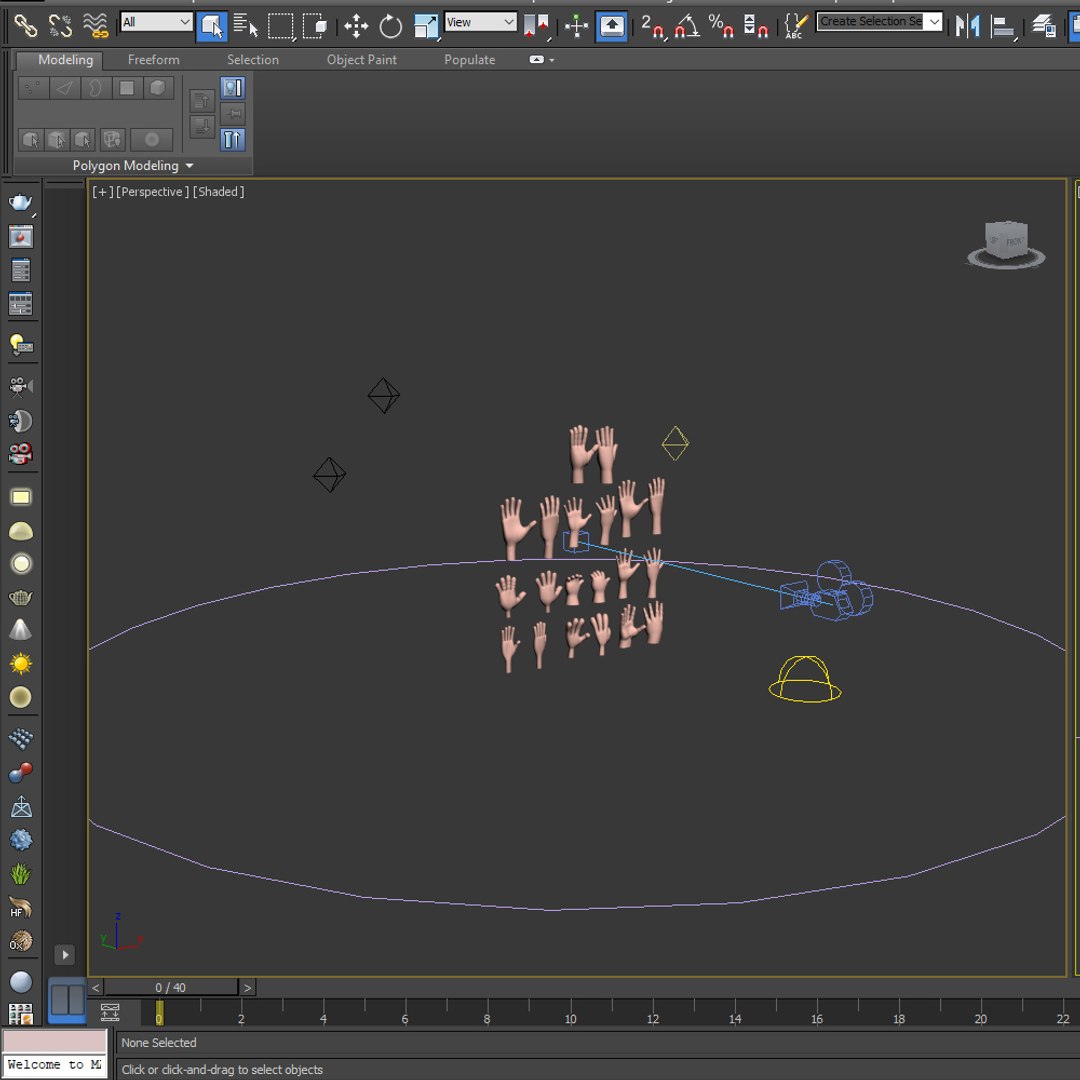 3D 10 Hands Cartoon - TurboSquid 1623159