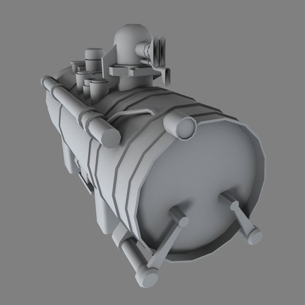 sci-fi radiator 3d model