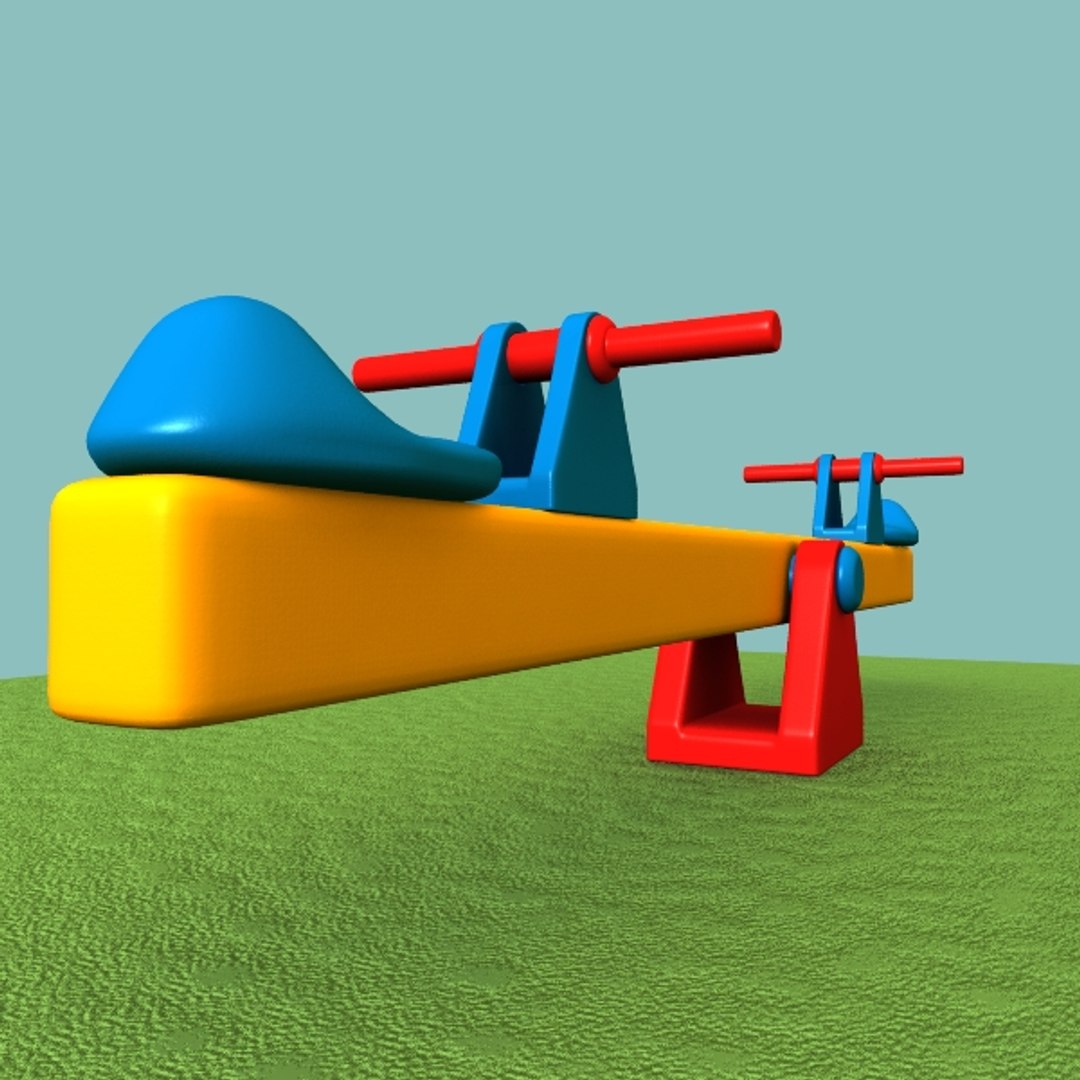 Kids Seesaw 3d Model