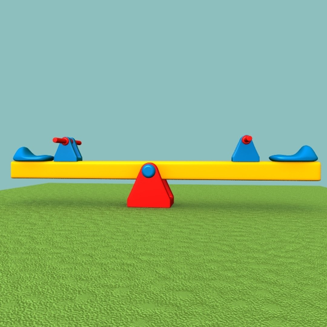 Kids Seesaw 3d Model