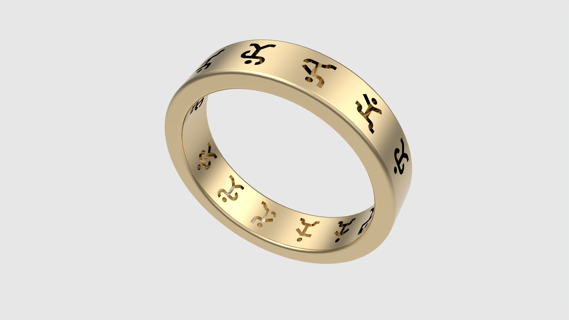 Dancing Men Cipher Ring JDBCo 3D - TurboSquid 2344413