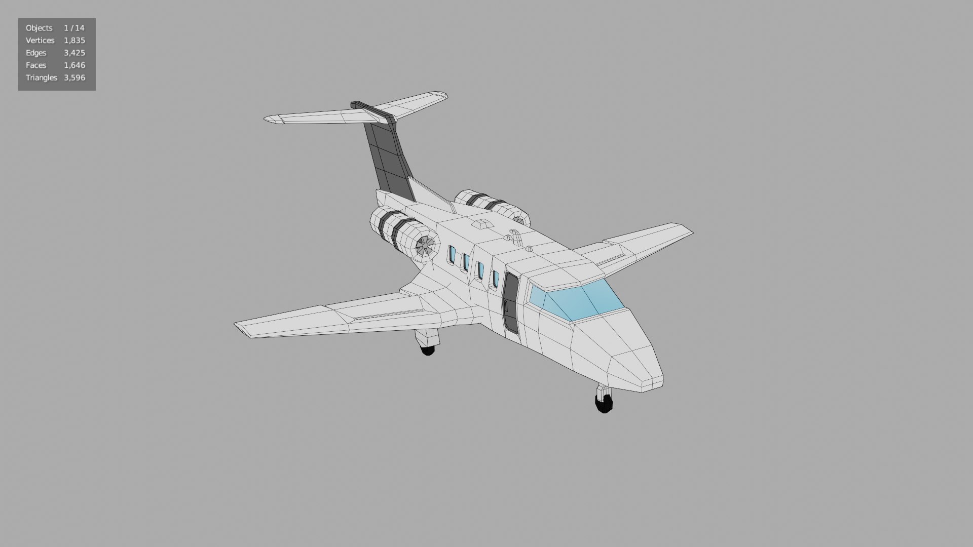 Low Poly Jet Plane 3D Model - TurboSquid 1915819