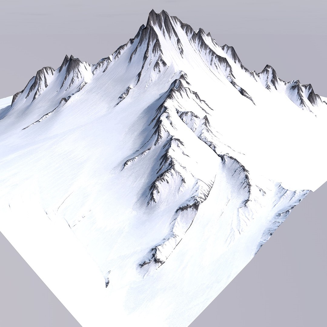 3D Model Snow Mountain | 1143320 | TurboSquid