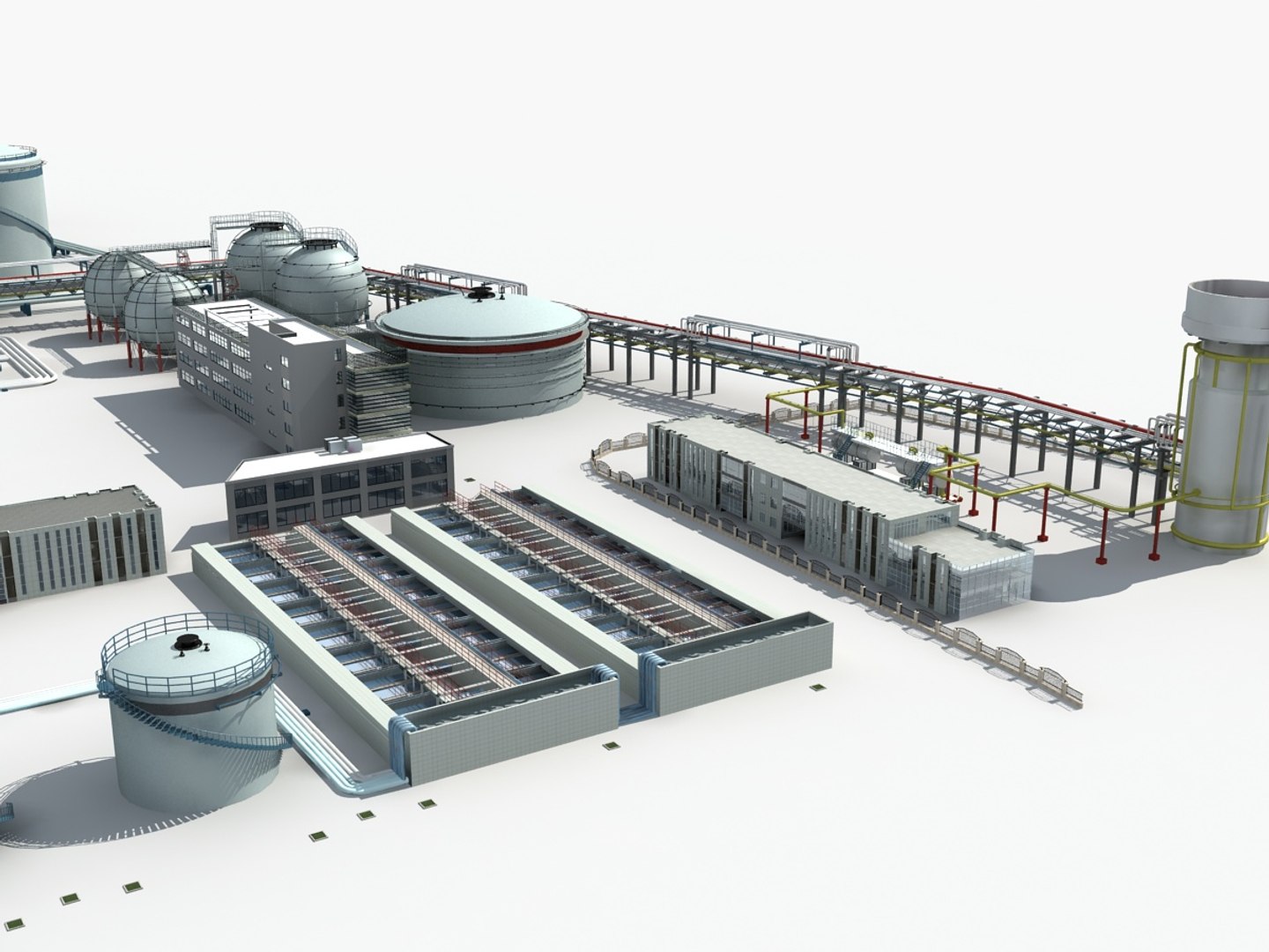 3d Model Refinery Unit