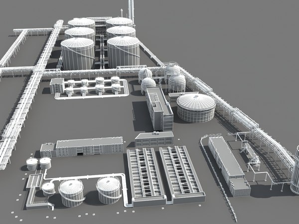 3d model refinery unit
