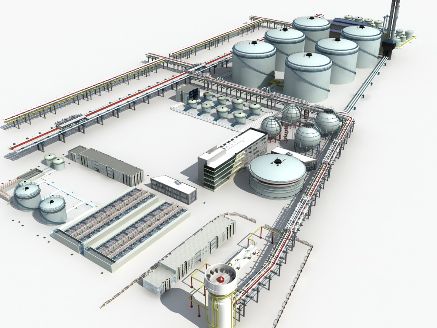 3d Model Refinery Unit