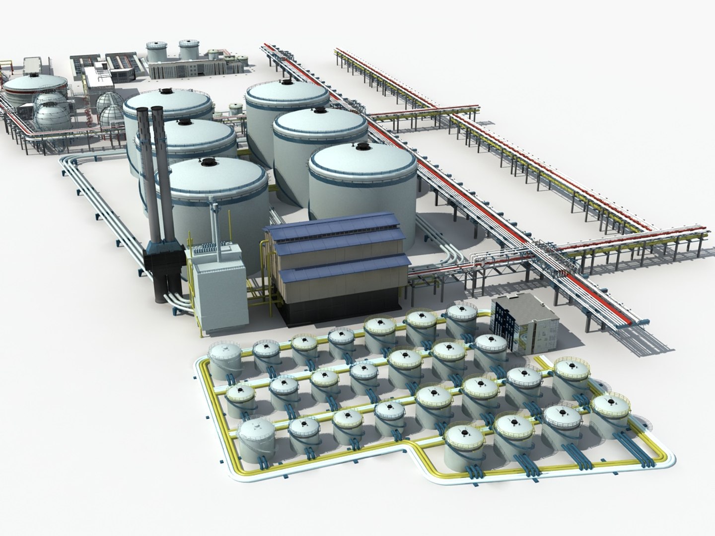 3d Model Refinery Unit