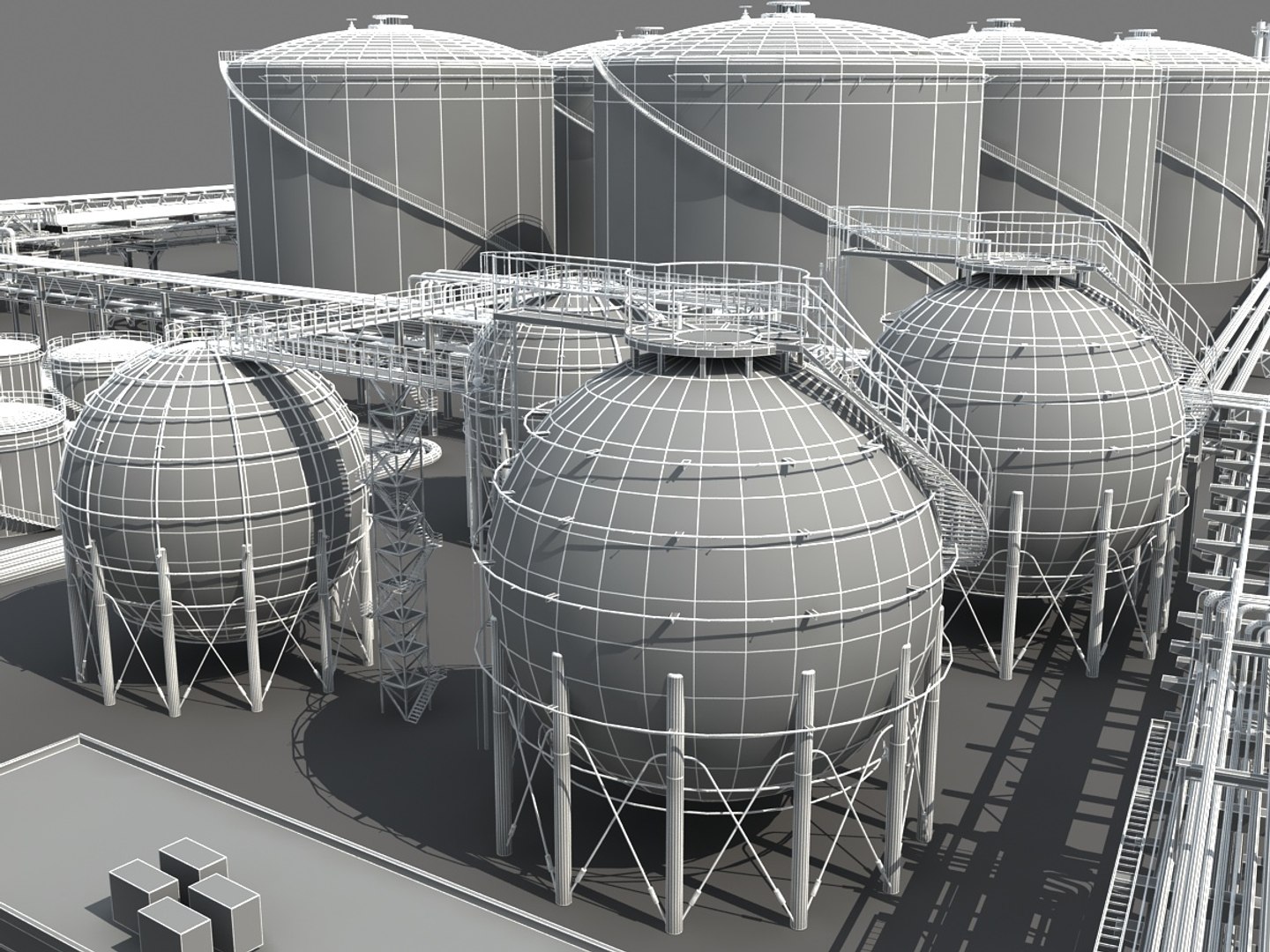 3d Model Refinery Unit