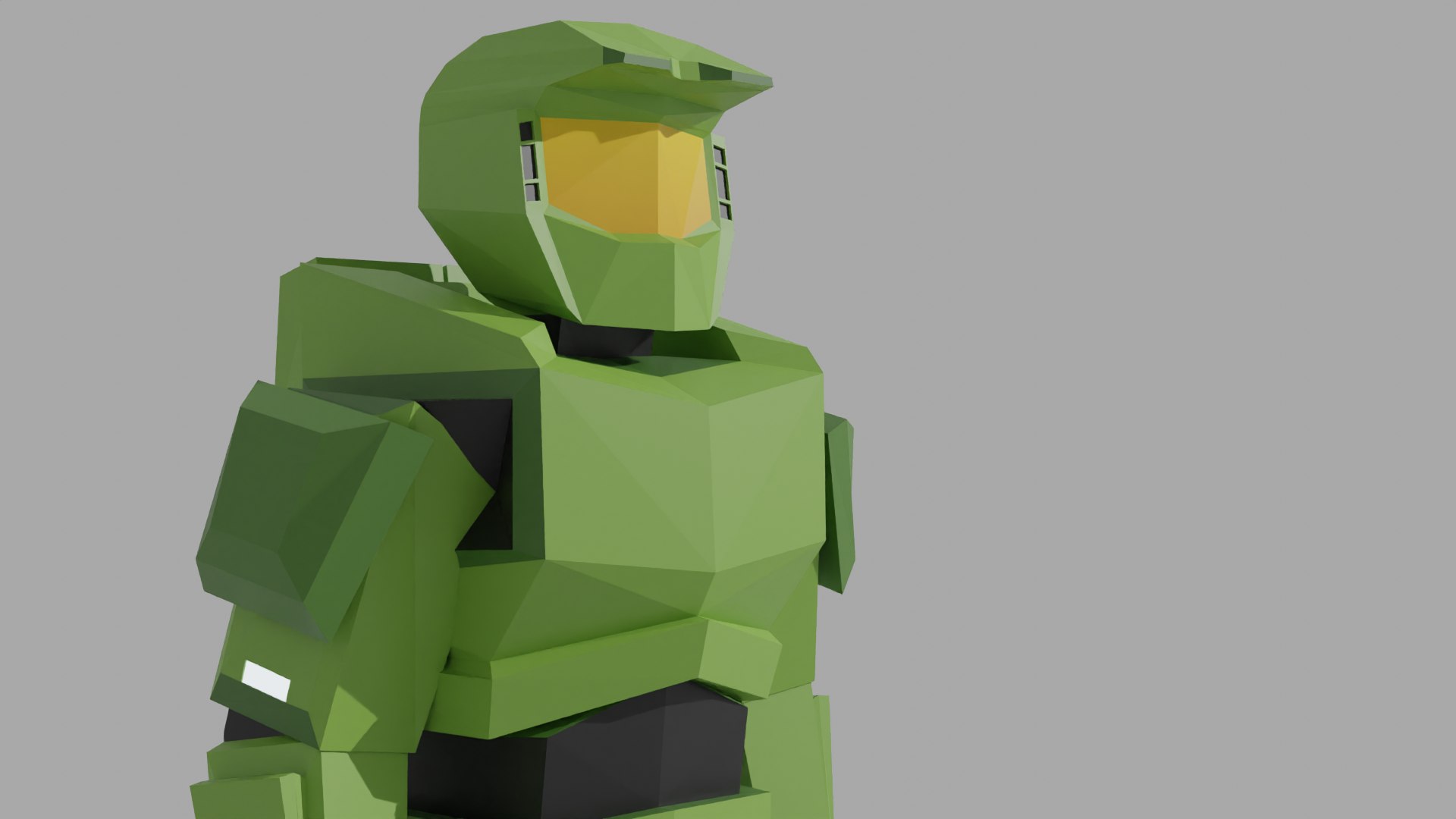 3D Master Chief Halo Low Poly - TurboSquid 2120865