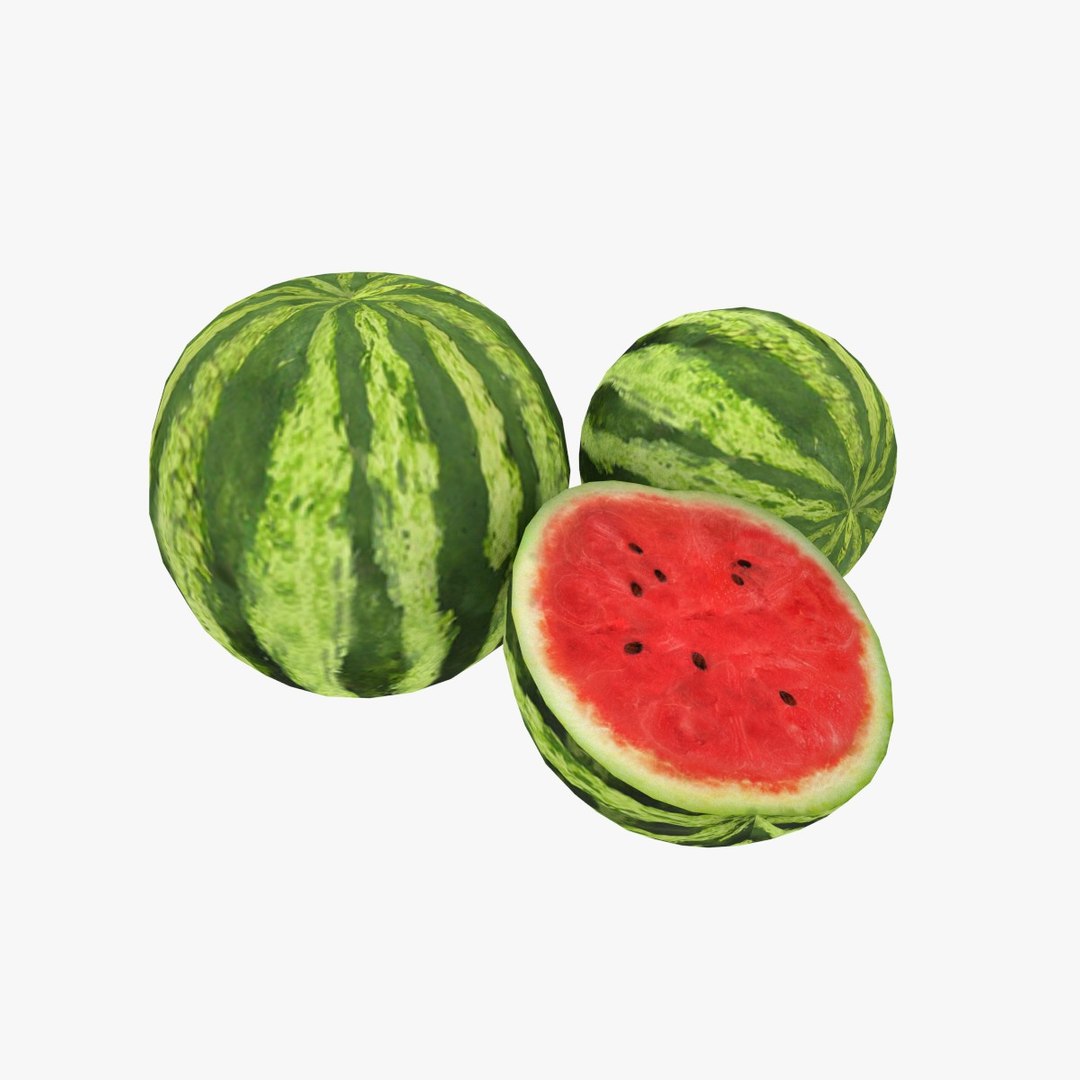 ready watermelon 3d model