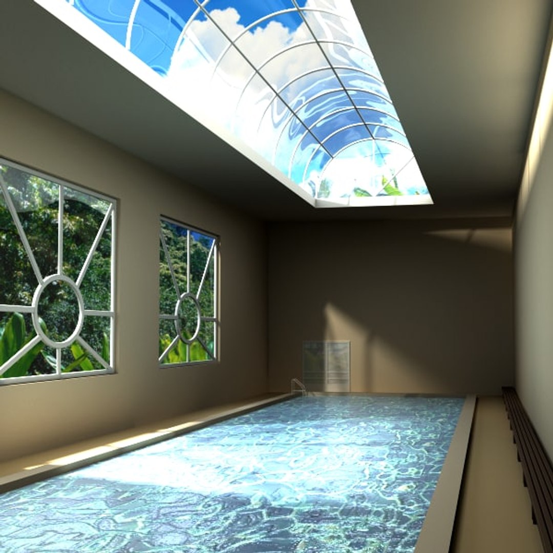 3d Pool Indoor Model