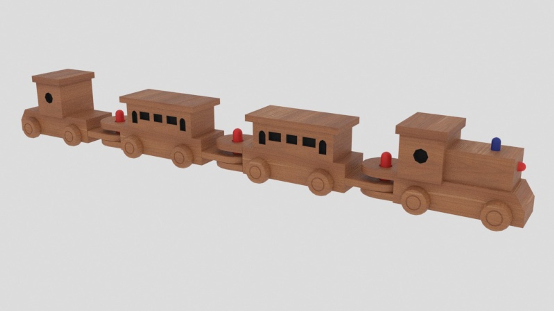 Toy Train 3D Model - TurboSquid 2089784
