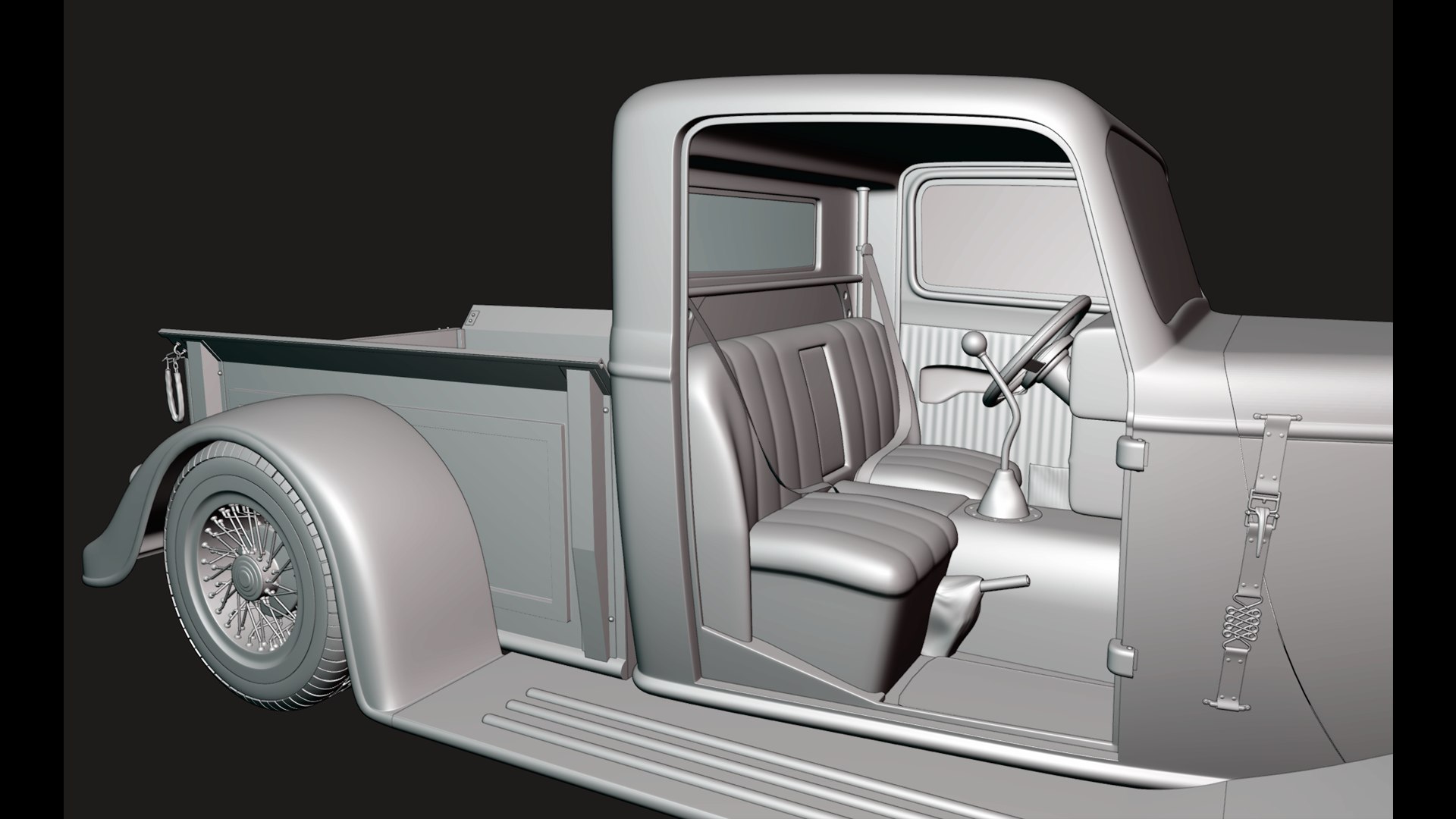 3D Vintage Vehicle Model - TurboSquid 2243331