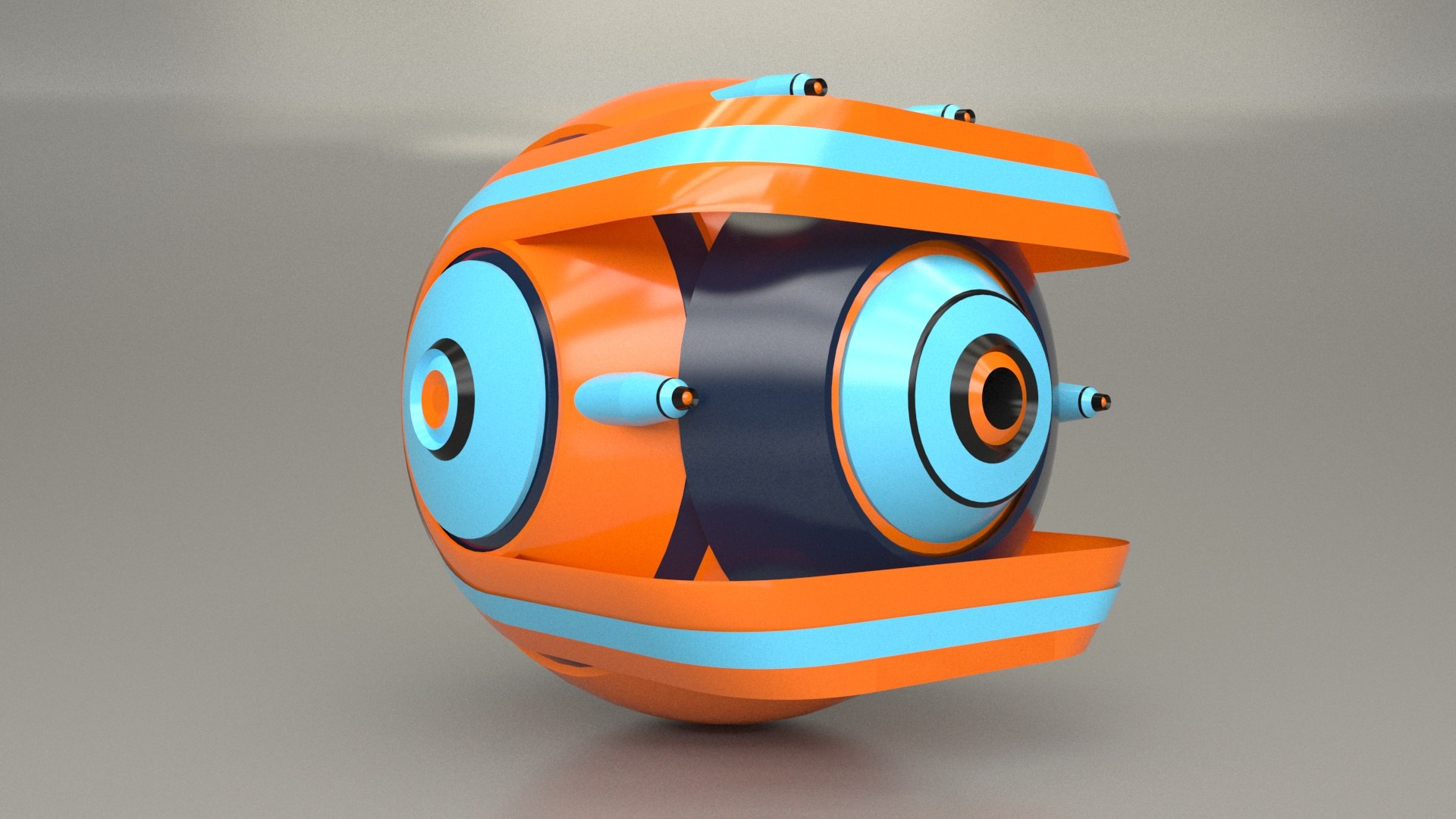 3D Cute Robot Head - TurboSquid 1788608