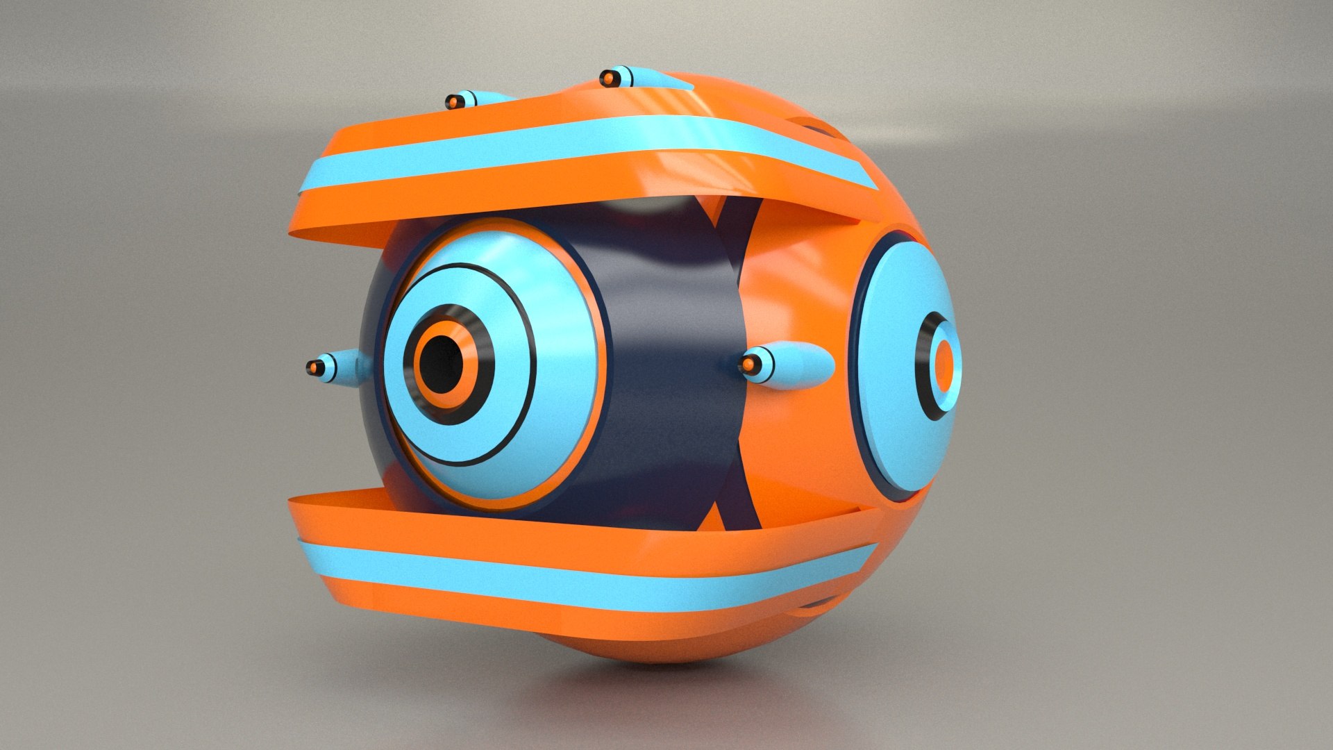 3D Cute Robot Head - TurboSquid 1788608