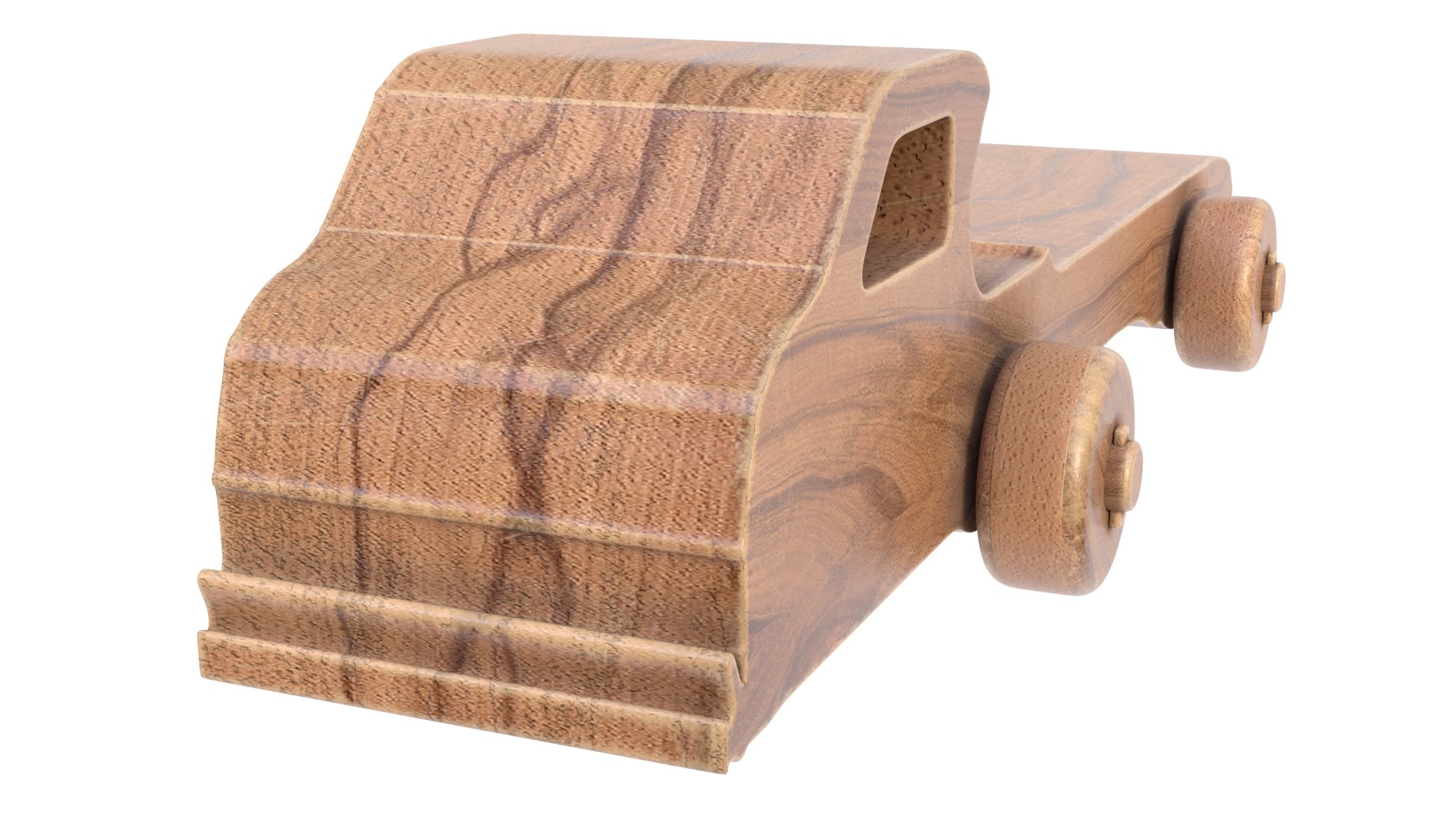 3D Model Wooden Kids Car 21 - TurboSquid 2375874