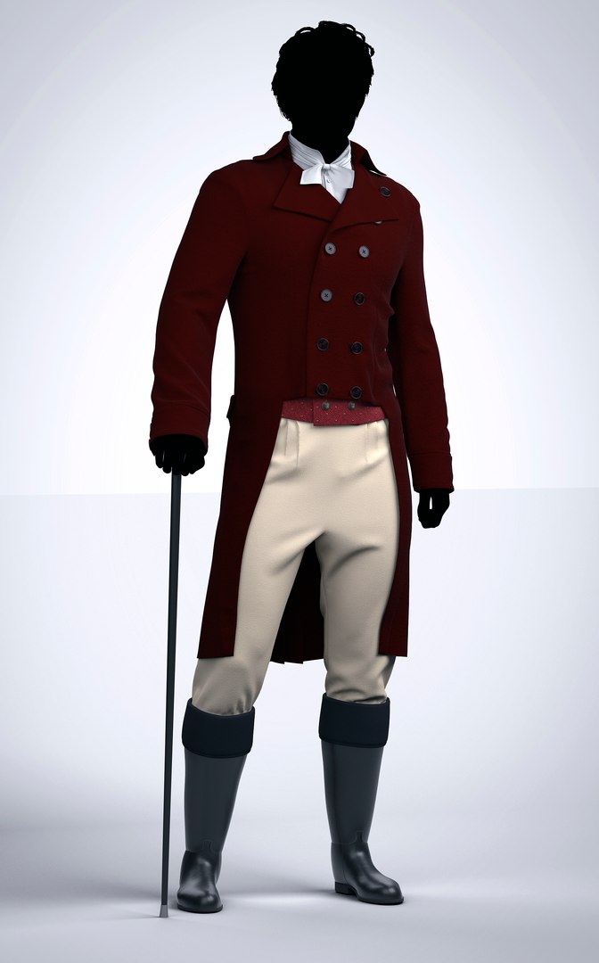 Victorian Mens Suit 3D Model - TurboSquid 1986324