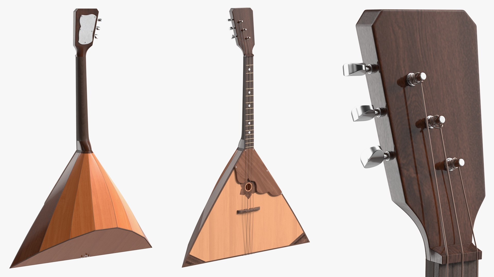 Balalaika 3 Strings Model - TurboSquid 1675357