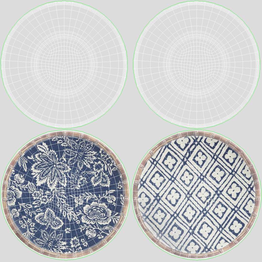 Plates - Bamboo 3D - TurboSquid 2066052