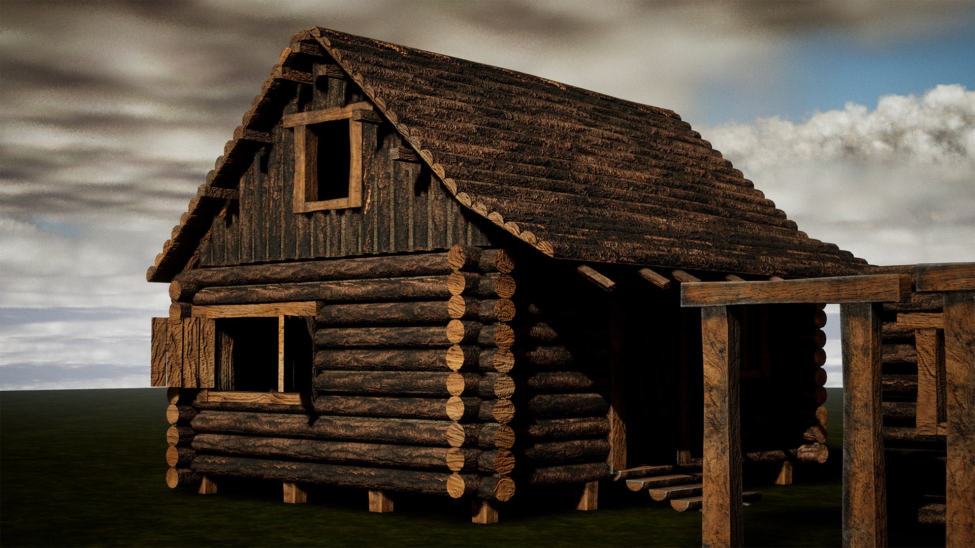 Modular Wood House 30 Assets 3D Model - TurboSquid 2109600